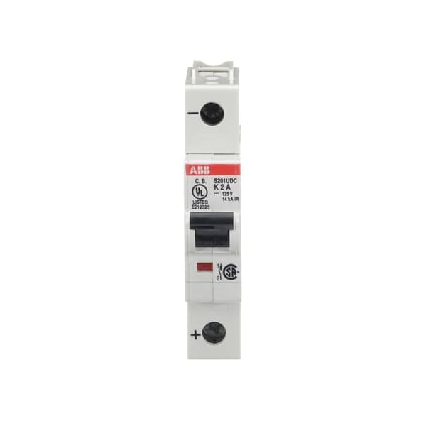ABB 2A, 1 pole Miniature Circuit Breaker, S201, Not Rated, - S201UDC-K2